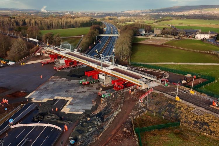 Clifton railway bridge installed early on M6
