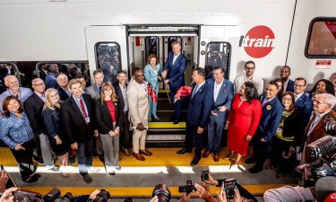 Caltrain welcomes first passengers on new electric trains - Global ...