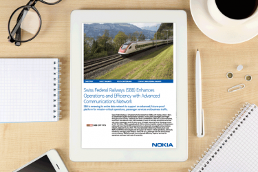 Swiss Federal Railways renews data network with Nokia solution